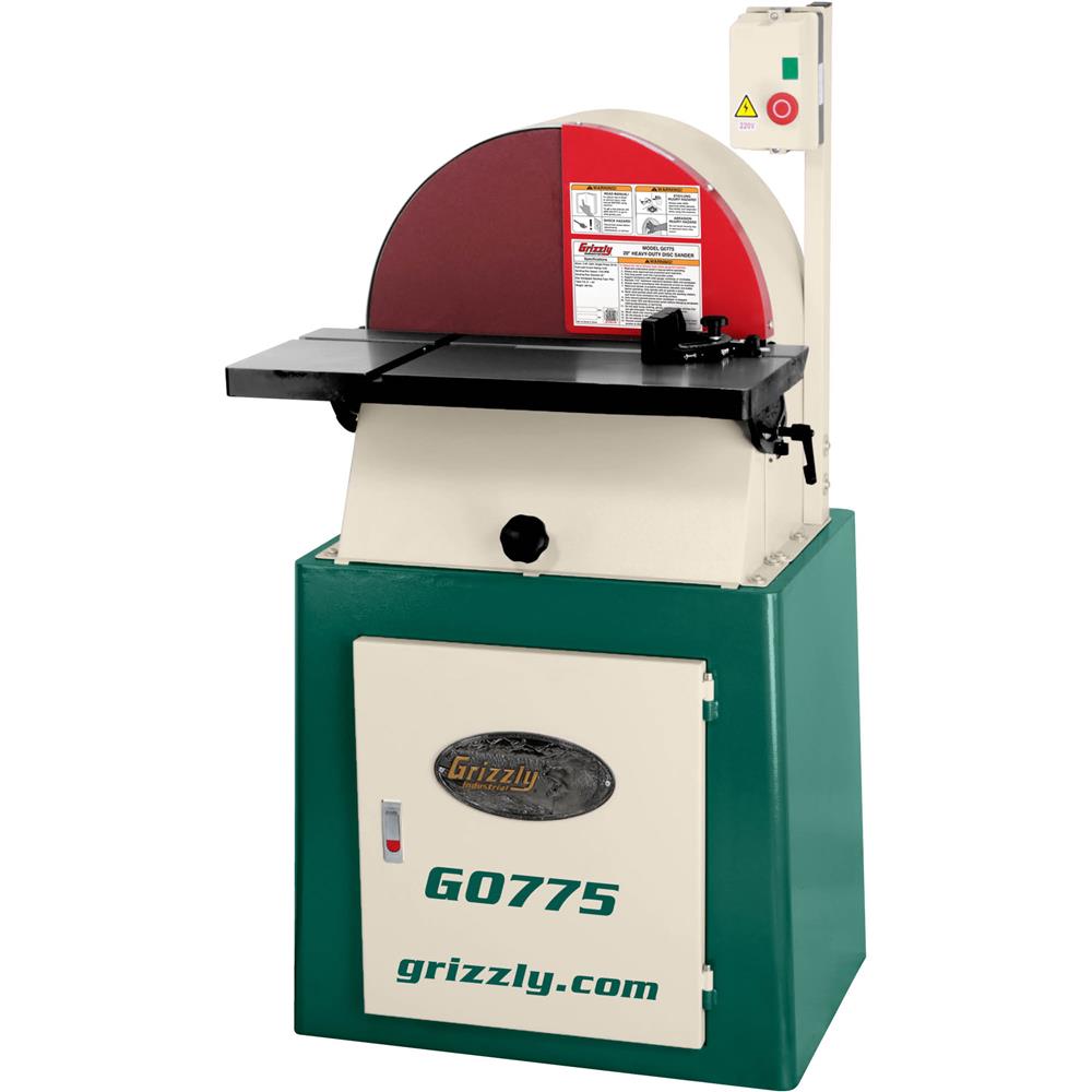 Grizzly G0775 - 20" Heavy-Duty Disc Sander - Grizzly Industrial, Inc.