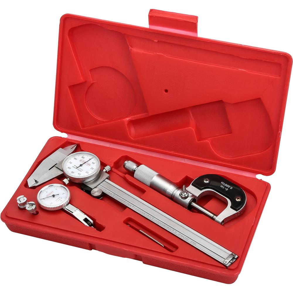 6" Dial Caliper/Indicator/Micrometer Set - Grizzly Industrial, Inc.