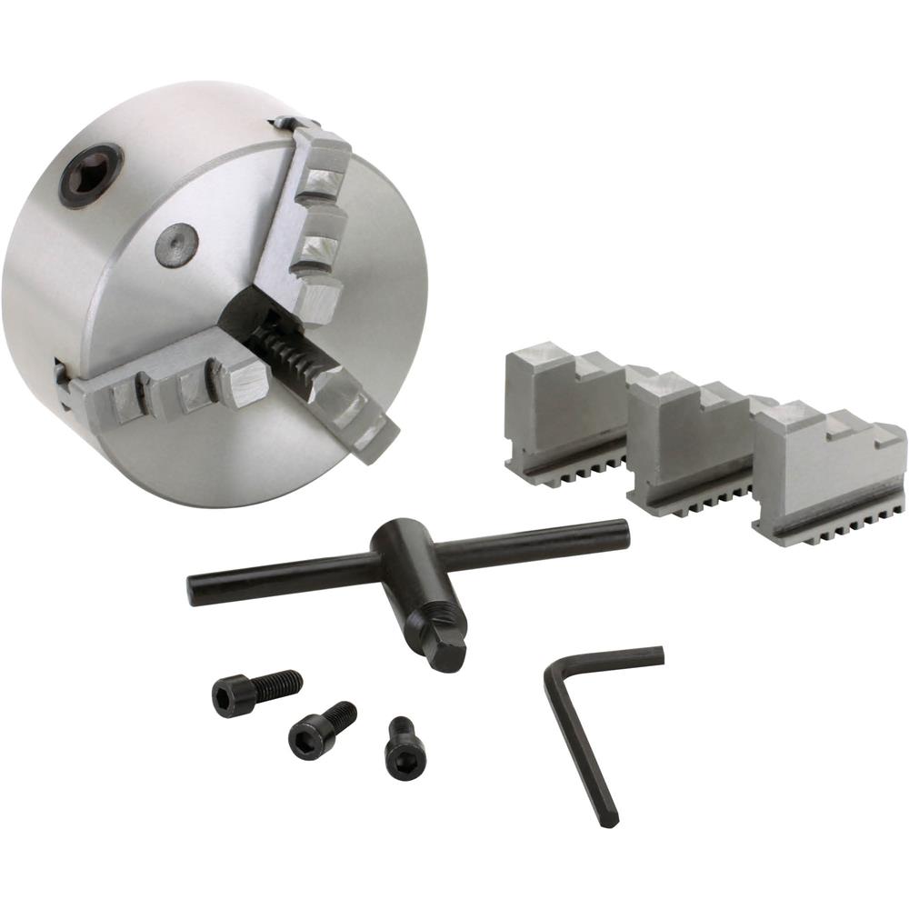 5" 3-Jaw Plain Back Scroll Chuck - Grizzly Industrial, Inc.