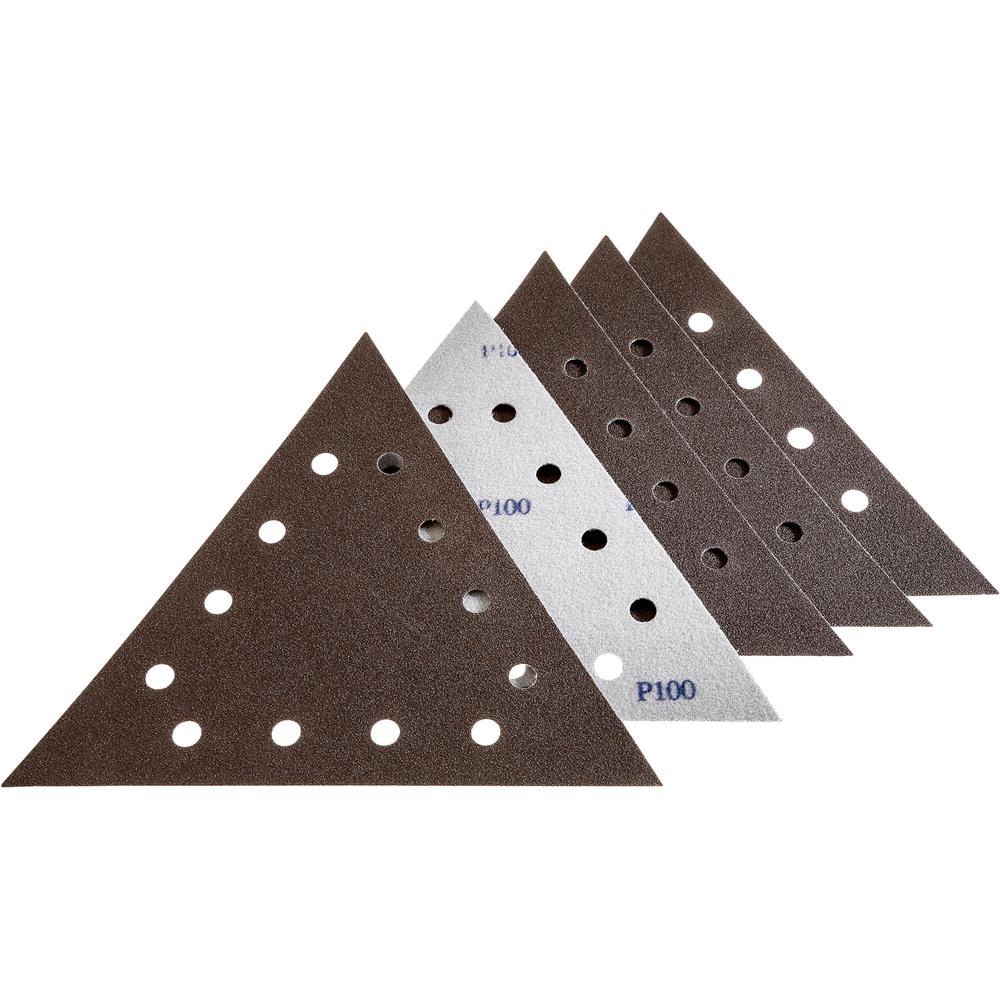 11-1/4" A/O Drywall Sanding Triangle, 100 Grit H&L 12 Hole, 5 pk ...