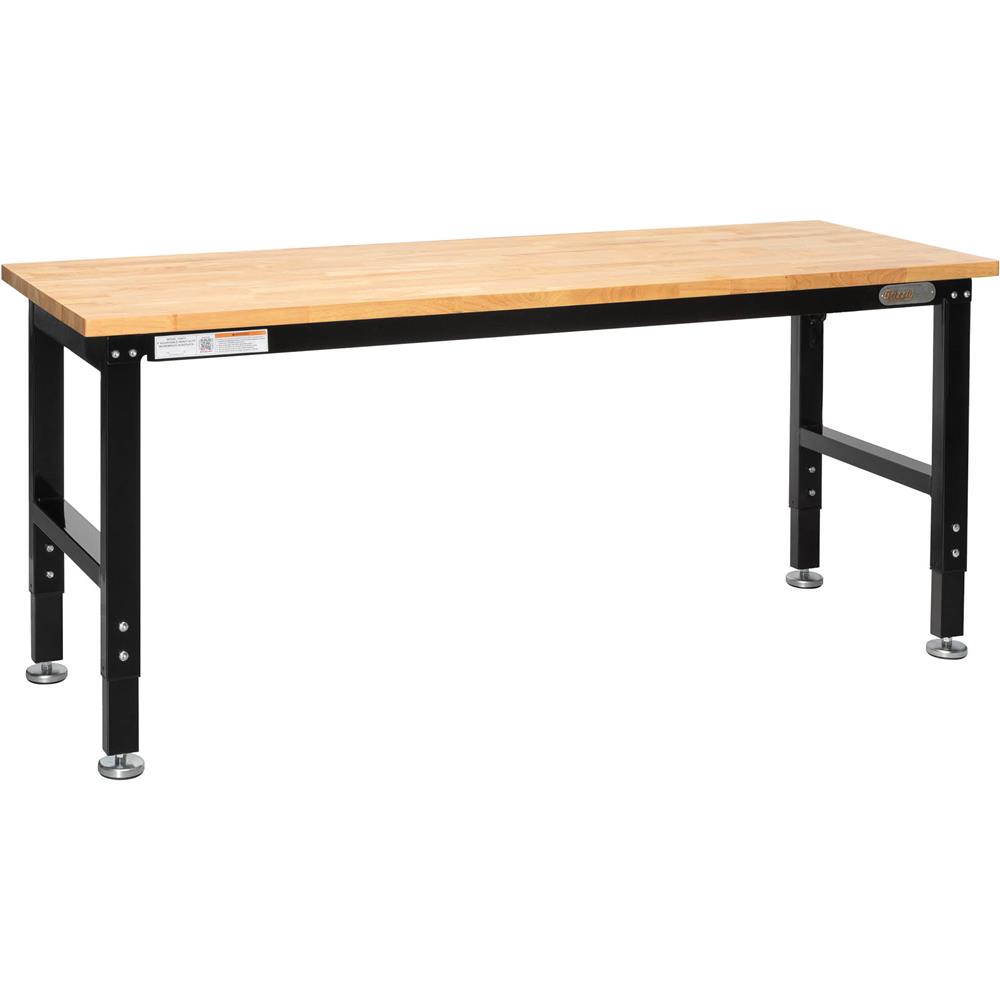 6' Adjustable Heavy-Duty Workbench with Outlets - Grizzly Industrial, Inc.