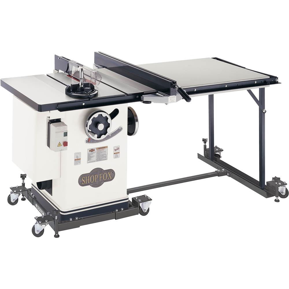 5 HP Left Tilt Table Saw W/52" Classic Fence, Mobile Base & Blade ...