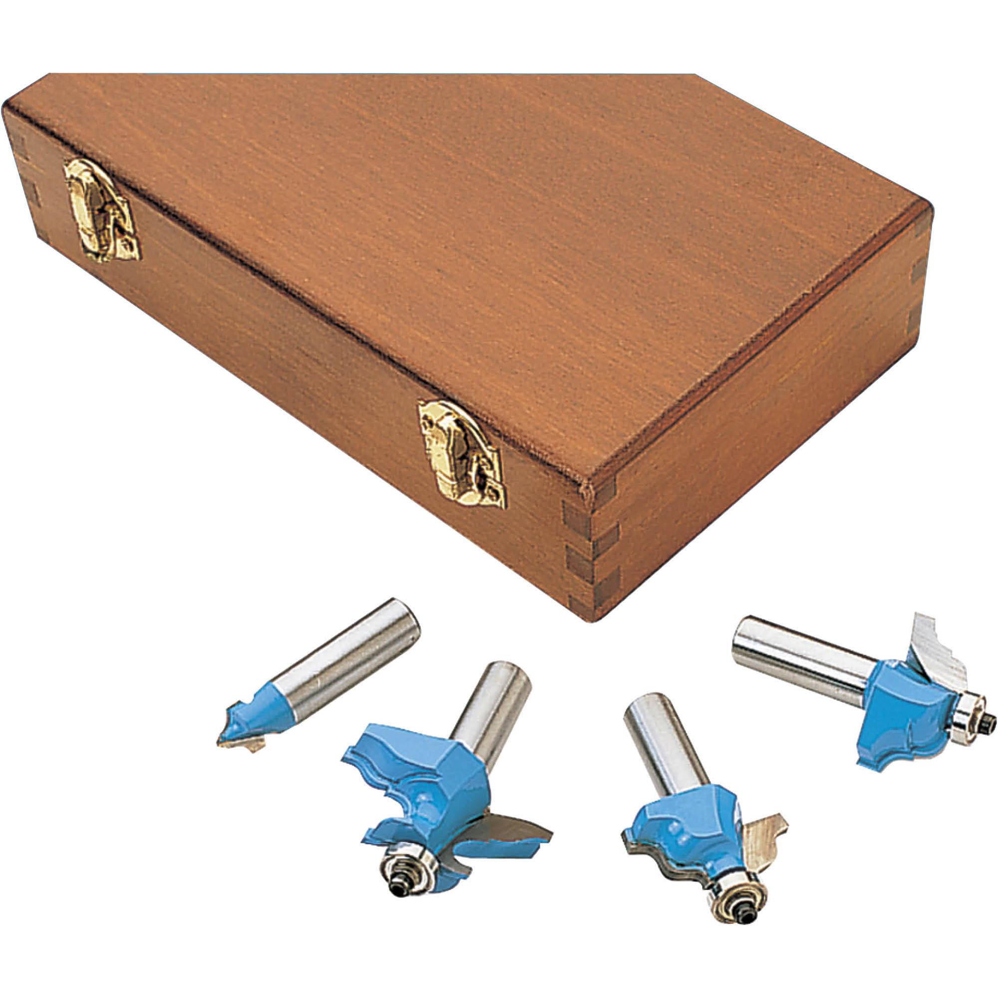 4 Pc. Classical Cutter Bit Set, 1/2" Shank - Grizzly Industrial, Inc.