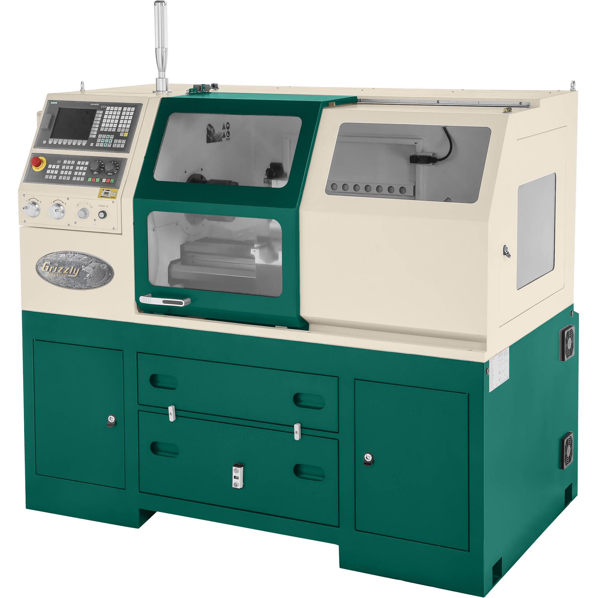 13 CNC Lathe with Auto Tool Changer Grizzly Industrial