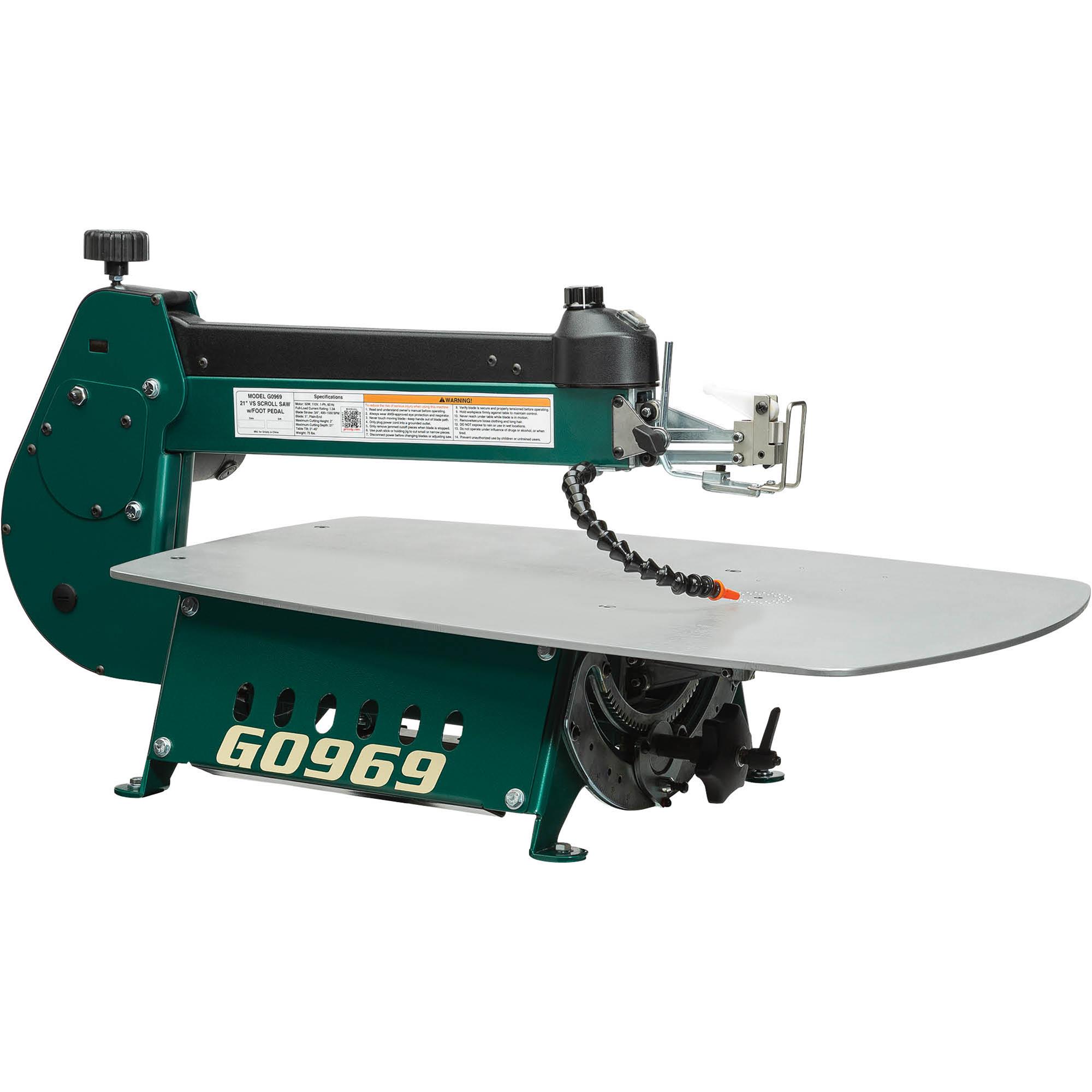 Grizzly G0969 21 Variable Speed Scroll Saw with Foot Pedal