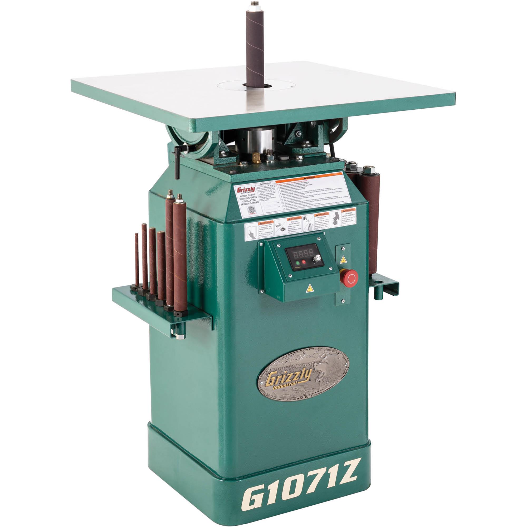 1 HP Variable-Speed Oscillating Spindle Sander - Grizzly Industrial, Inc.