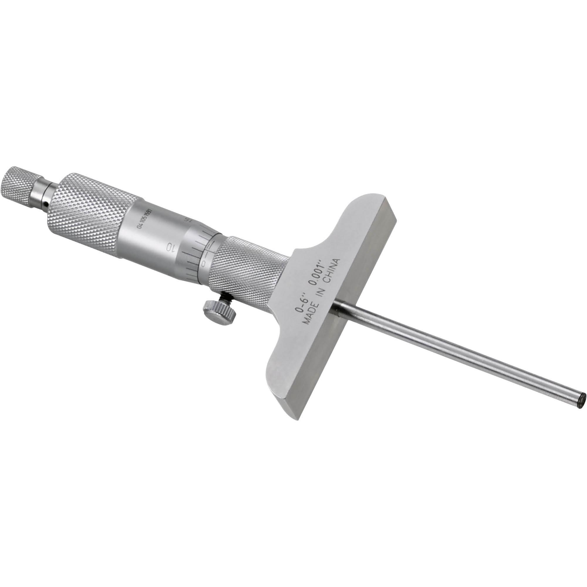 Depth Micrometer - 0 - 6" - Grizzly Industrial