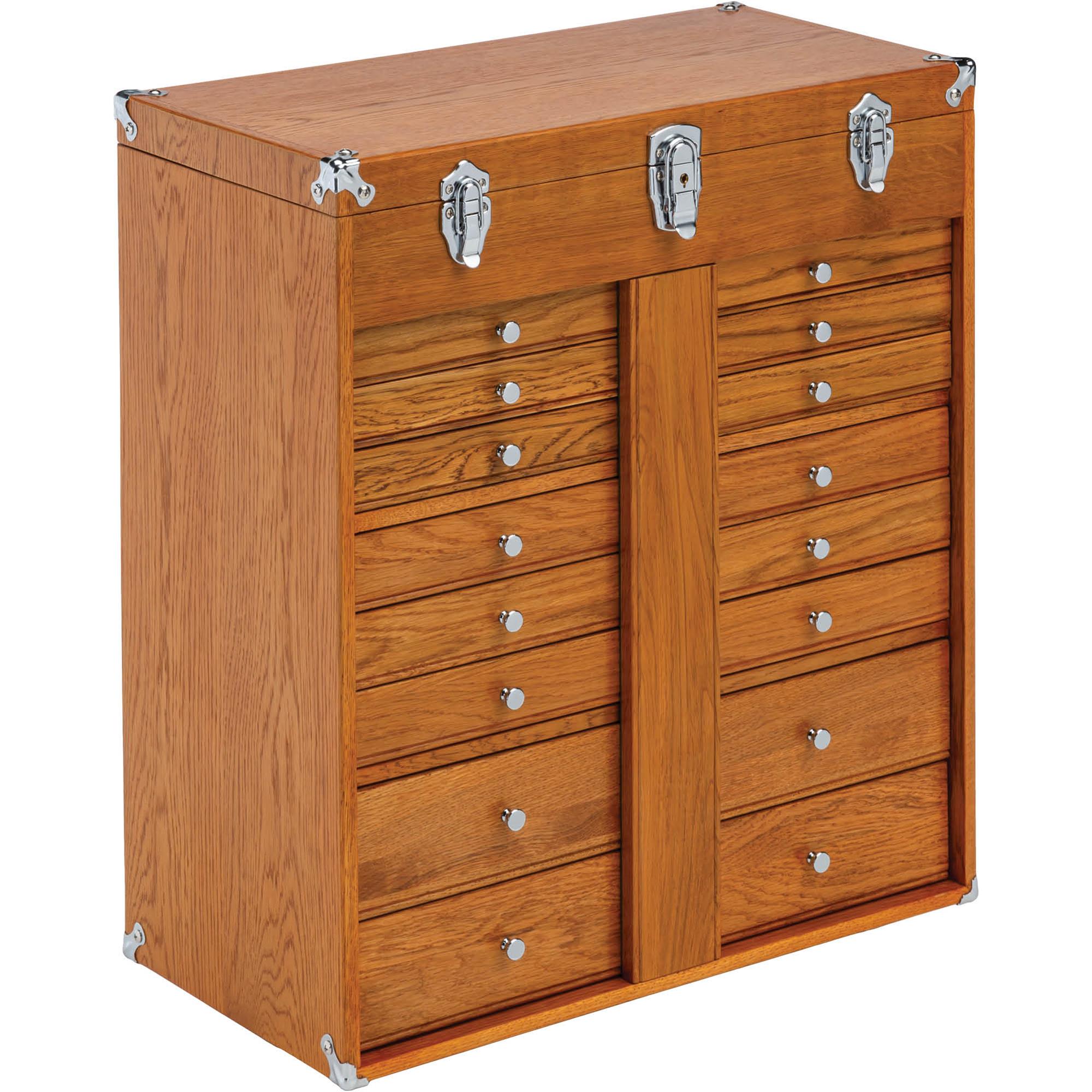 21-1/2" 11 Drawer Red Oak Chest - Grizzly Industrial, Inc.