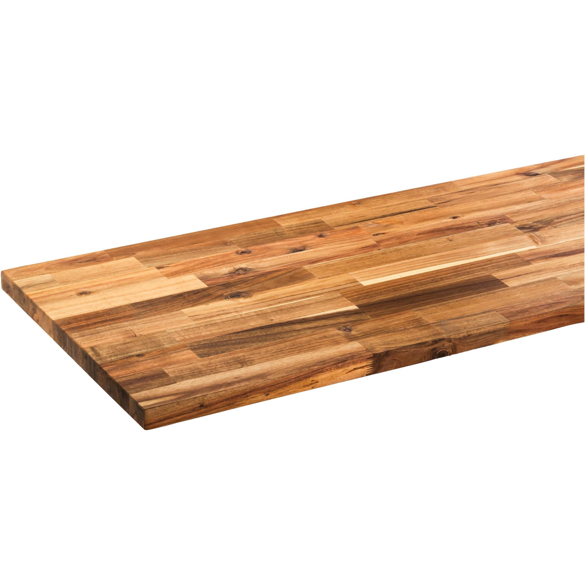 Acacia Butcher Block Workbench Top - Oil Coated 1-1/2" x 25" x 60 ...