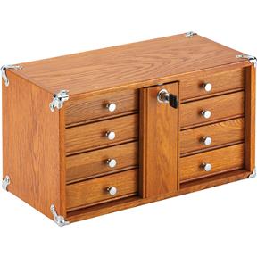 23" Series 9-Drawer Red Oak Tool Chest - Grizzly Industrial